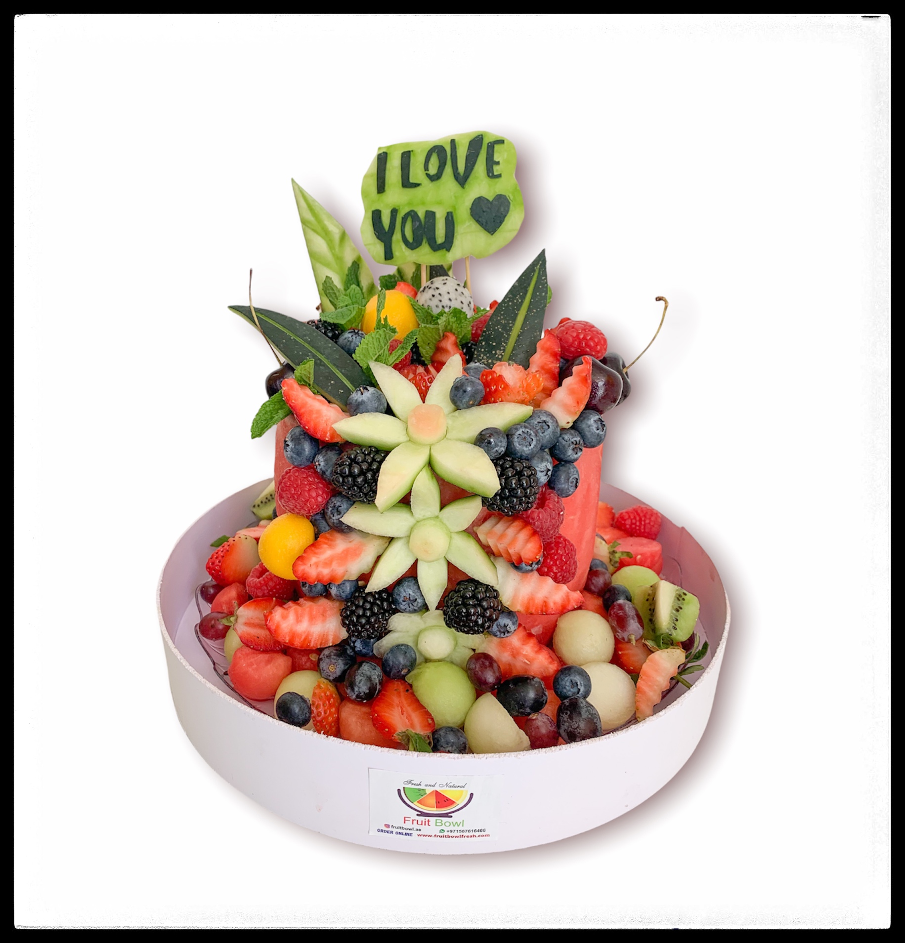 (WC 07) BLOOMS OF two Layer Cake – Fruit For Every Mood…!